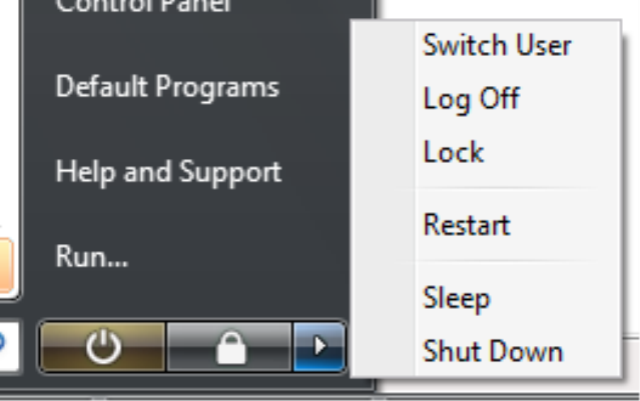 Windows Restart Button